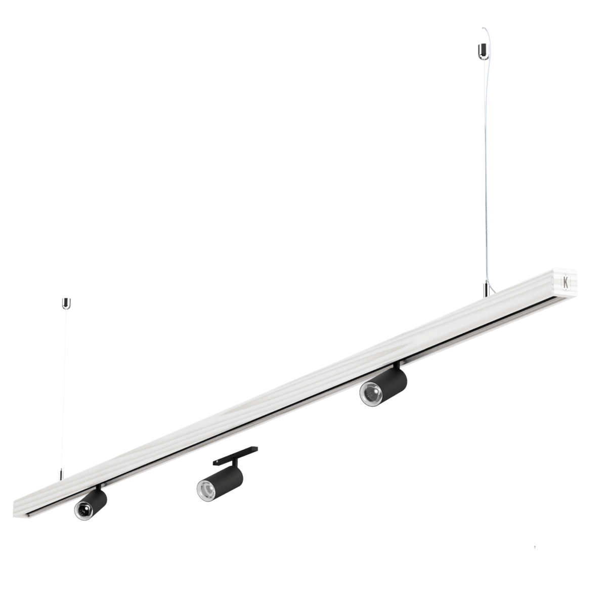 Kraken lighting | MINI KCHE – Suspensions linéaires Rail 48V